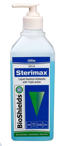 Bioshields Sterimax – Liquid Handrub Antiseptic With Triple Action ...